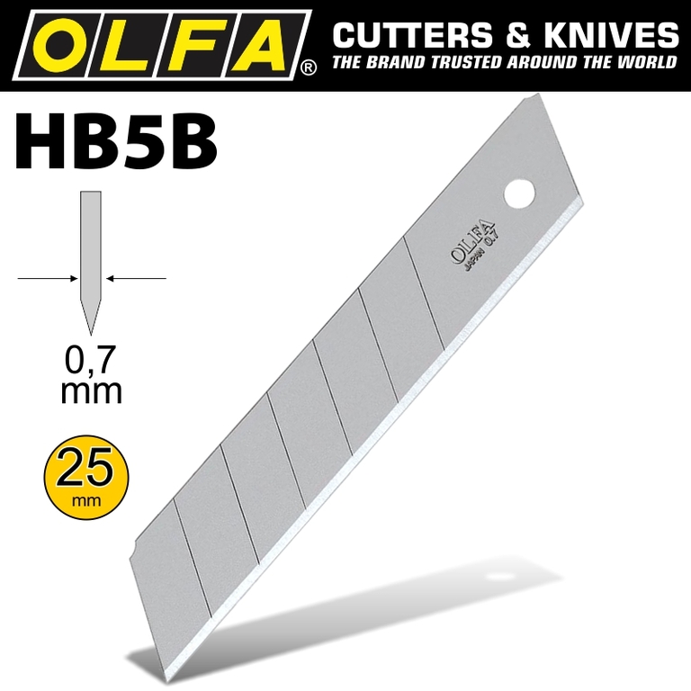 OLFA BLADES HB-5B 5/PACK 25MM – National Tools and Safety